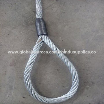 China Wire Rope Sling, Made of Galvanized Steel and Stainless Steel ...