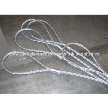 China Wire Rope Sling, Made of Galvanized Steel and Stainless Steel ...