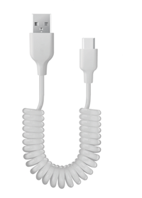 China Spiral usb cable A to lightning on Global Sources,Curly lightning ...