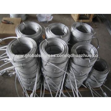 China Wire rope sling, made of galvanized wire rope or stainless steel ...