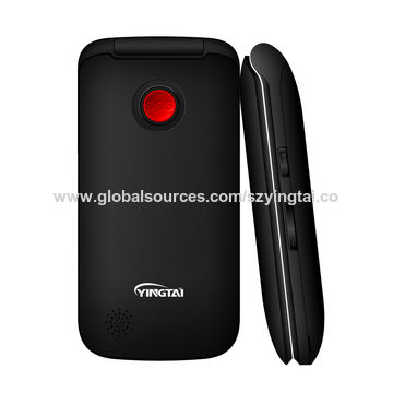 China Dual screen quad band GSM dual sim large keypad flip SOS senior ...