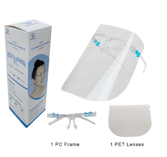 Factory Face Shield Safety Protection Anti Fog PET Film Custom ...