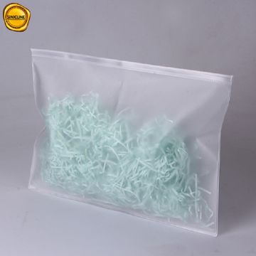 China Garment EVA Bag Waterproof Clear Custom Resealble Frosted Slider ...