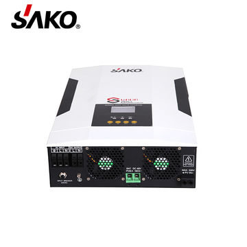 China SAKO hybrid inverter 5.5kw solar inverter with 100A MPPT supports ...