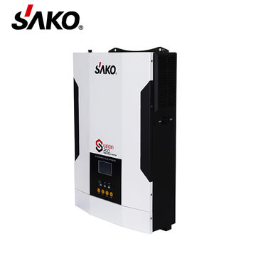 China SAKO hybrid inverter 5.5kw solar inverter with 100A MPPT supports ...