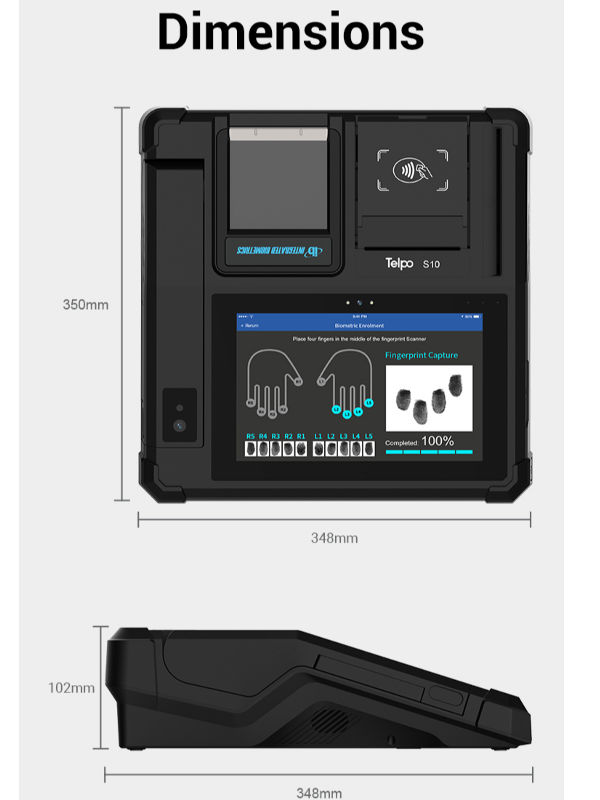 China S10 FAP60 4-4-2 fingerprint scanner population enrollment device ...