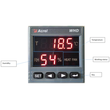China DIN rail mounted Temperature & Humidity controller for Mid/High ...