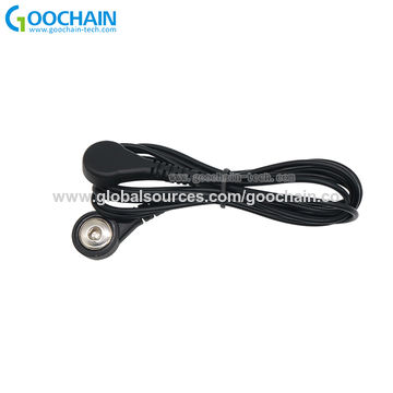 China 4.0mm ecg snap female to female snap cable for electrode pad on ...