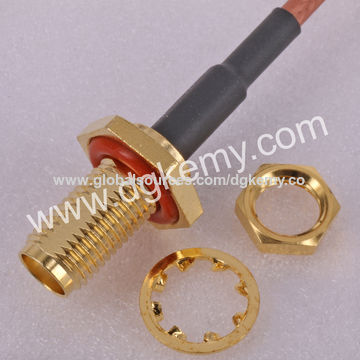 China IP67 waterproof SMA female jack connector for RG174 RG316 cable ...