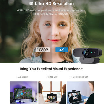 China 2021 New 4K Webcam Dual Stereo MIC Computer USB PC Camera on ...