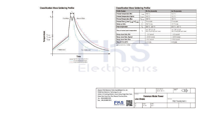 China FKS CMB Common Mode Power Line Choke 744824622 on Global Sources ...