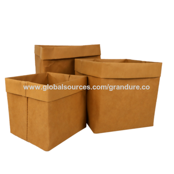 China FSC Kraft paper bag Eco-friendly paper bag washable kraft paper ...
