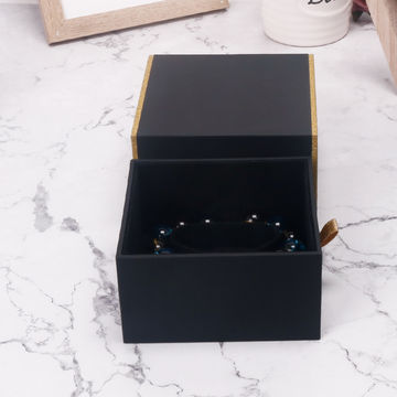 China Drawer Square Black Plastic Velvet Custom Jewelry Bangle ...