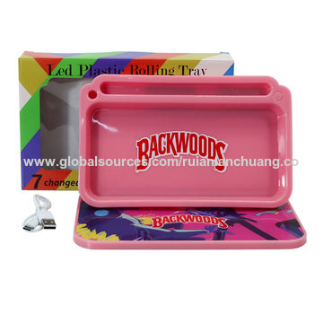 China Backwoods Led tray serving trays plastic tray cigarette rolling ...