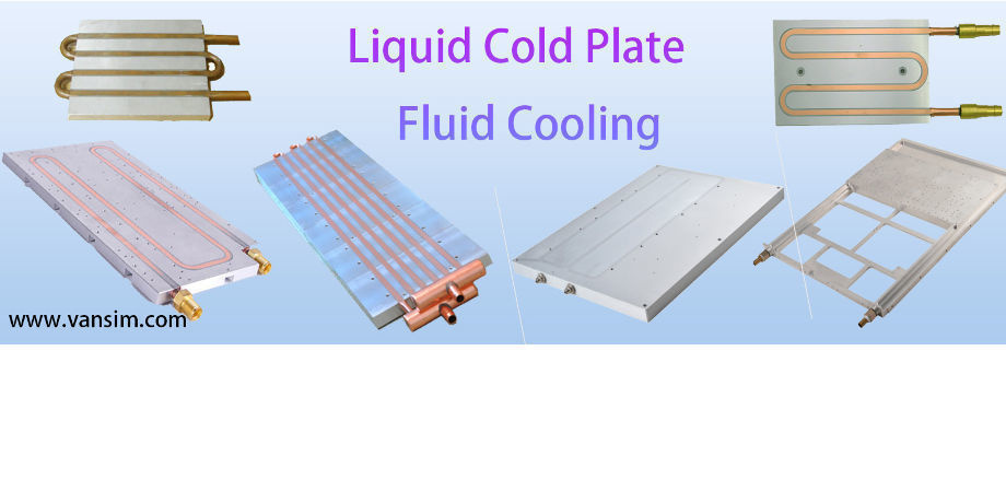China FSW water Fluid channel Liquid cold plate heatsinks/Fluid cooling ...