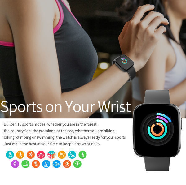 Blood Oxygen Measurement IP68 Waterproof Smart Watch SpO2 Monitor Ultra ...