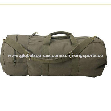 China Cotton Canvas Large Shoulder Duffle Bag Military Style Heavy Duty ...
