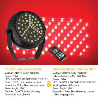 China PL-5SR mini Strobe RGB par light on Global Sources,led stage ...