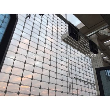 China High Brightness P100 Full Color RGB Outdoor LED Mesh Screen on ...