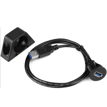 China USB 3.0 Male to USB Female Panel Mount Extension Data Transfer ...