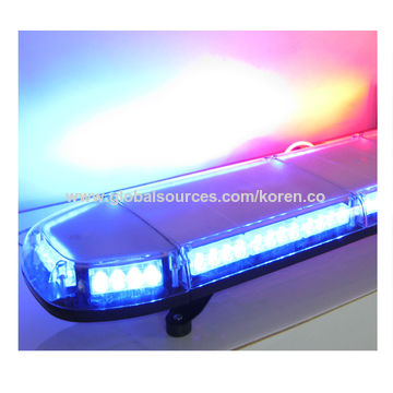 China Higher power LEDs super thin plastic lightbar,LED police lightbar ...