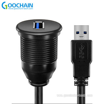 China USB 3.0 Male and HDMI to USB Female Panel Mount Dashboard Cable ...