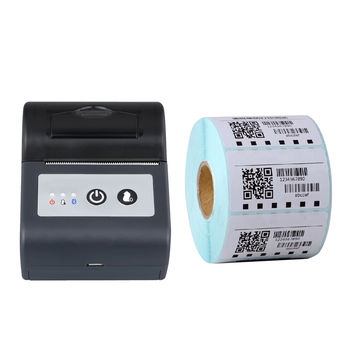 China 80mm QR Code Mobile Supermarket Hand Thermal Label Sticker ...