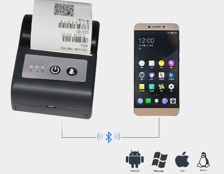 China 80mm QR Code Mobile Supermarket Hand Thermal Label Sticker ...