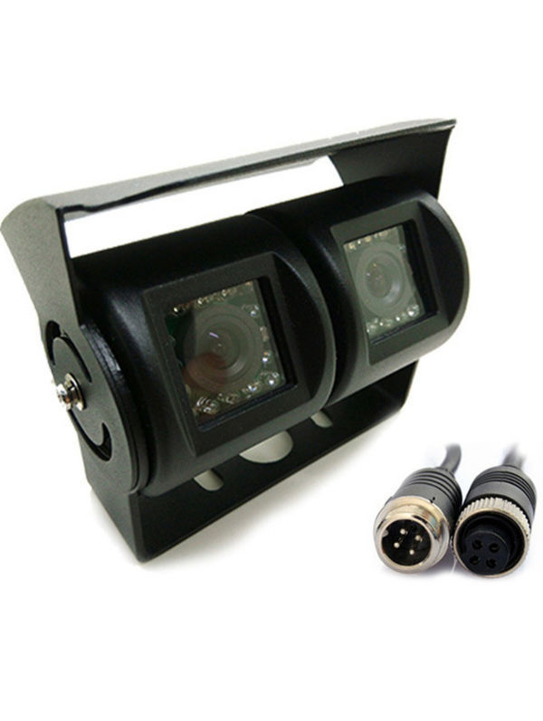China AHD CCD car side camera,dual lens rearview car camera for bus ...