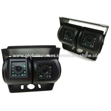 China AHD CCD car side camera,dual lens rearview car camera for bus ...