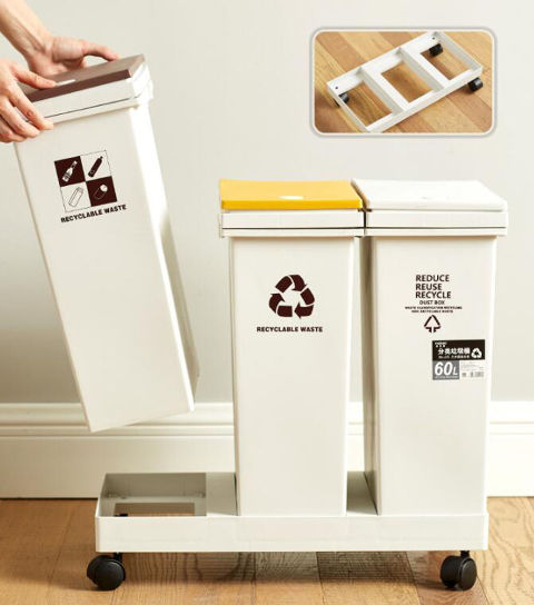 China High Quality Household Indoor 3 Compartment Recycle Plastic ...