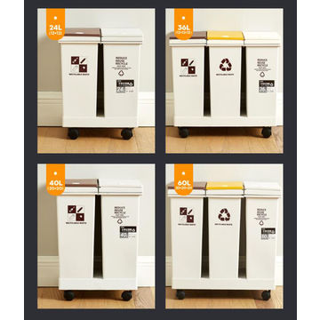 China High Quality Household Indoor 3 Compartment Recycle Plastic ...