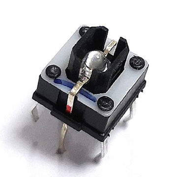 China LED tact switch, 7x7mm illuminated button 6 pin pcb on Global ...
