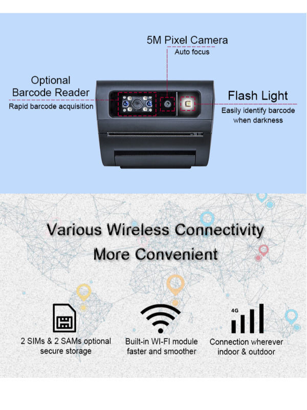 China 3G WIFI Portable Betting Machine with Thermal Printer Touch ...