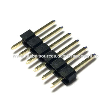 China HEADER 1x6 PINS PITCH 2.54MM H=3.3+6MM on Global Sources,Pin ...