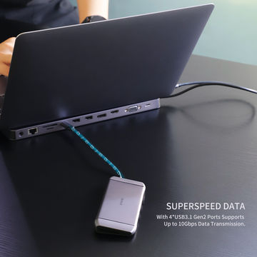 China Xfanic 3xUSB3.0 HDMI VGA USB-C SD/TF Aux3.5 RJ45 PD 11 in 1 usb c ...