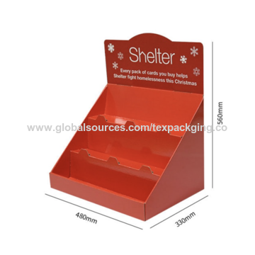 China Supermarket Walmart PDQ OEM Cardboard Corrugated Counter Box PDQ ...