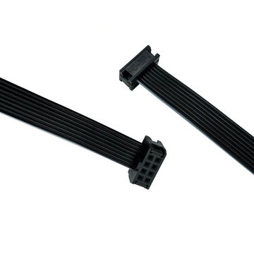 China 64 pin 1.27mm female idc 20 pin male dip connector and 0.635mm u2678 30awg flat cable on ...