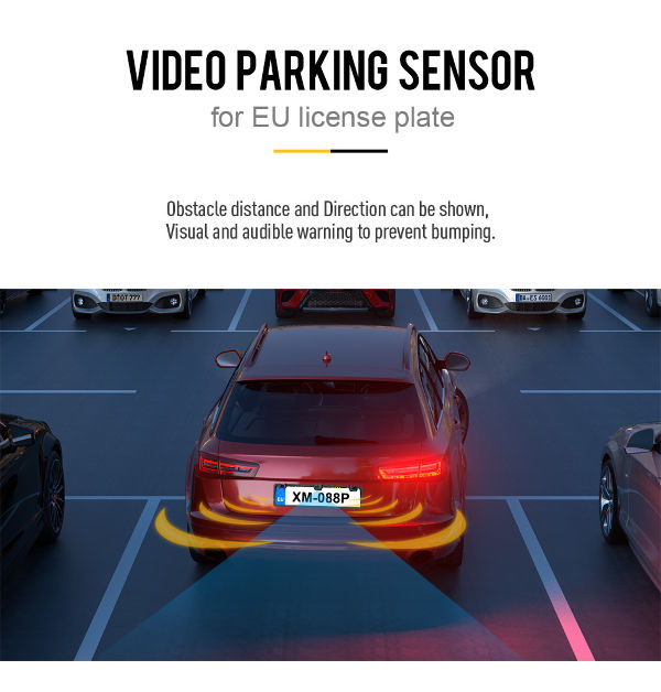 China EU License Plate 2 Ultrasonic Car Reverse Parking Sensor with ...