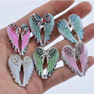 China Angel Wings Stretch Rings With Rhinestones on Global Sources ...