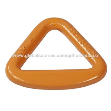 China Weldless G80 delta ring, yellow or red painted, rigging hardware ...