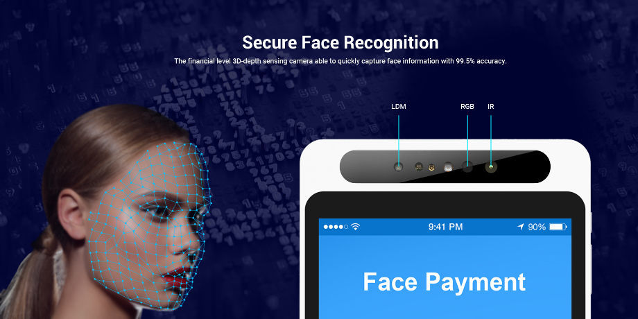 China Alipay Partner 10-inch touch screen biometric face recognition ...