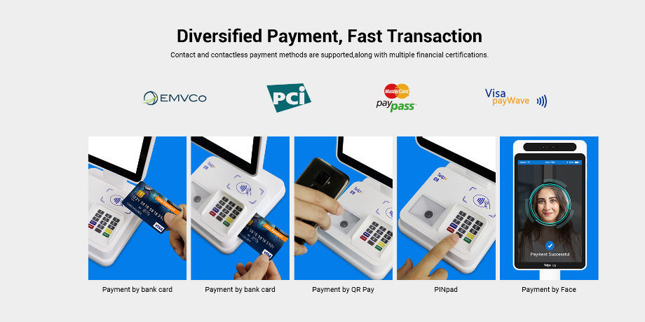 China Alipay Partner 10-inch touch screen biometric face recognition ...