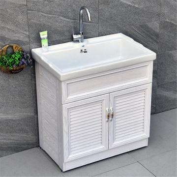 China Space aluminum washing closet balcony washing machine unit quartz ...