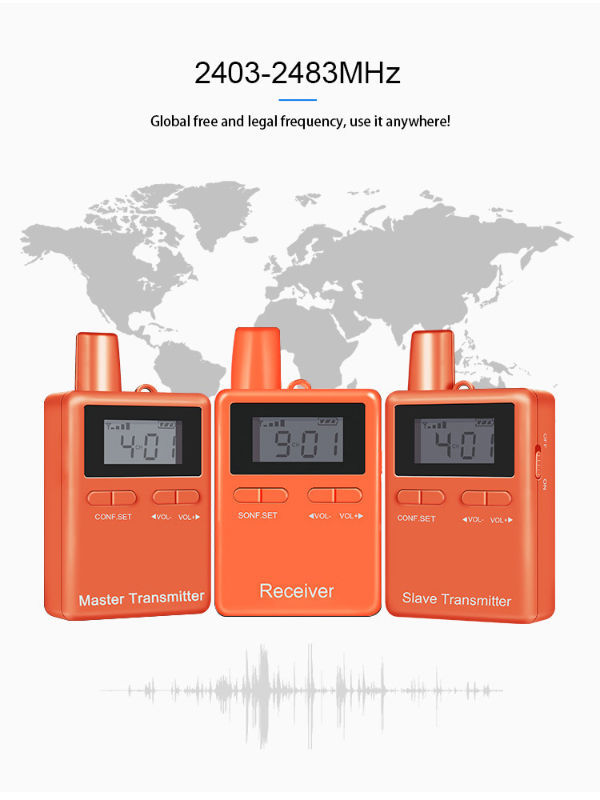 China Two-way Mode Wireless Smart Audio Guide System For Conference ...