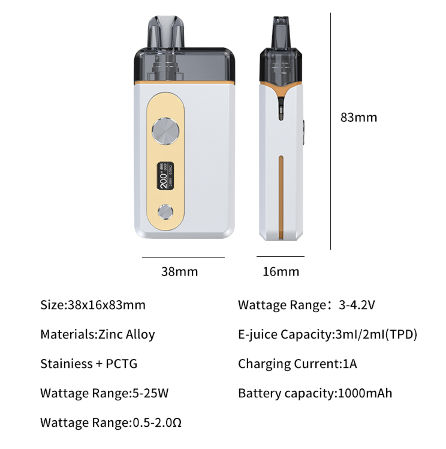 China China Manufacturer CBD Rechargeable Vape Pod kit 5-W25W on Global ...