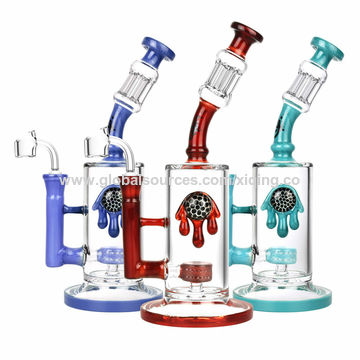China Dab rig good design glass bong mixed colors good quality water ...