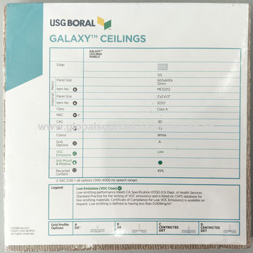 China USG Boral SLT edge 14mm mineral fiber ceiling tiles 600x600mm on ...