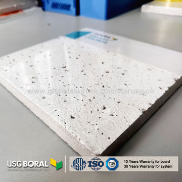 China USG Boral SLT edge 14mm mineral fiber ceiling tiles 600x600mm on ...
