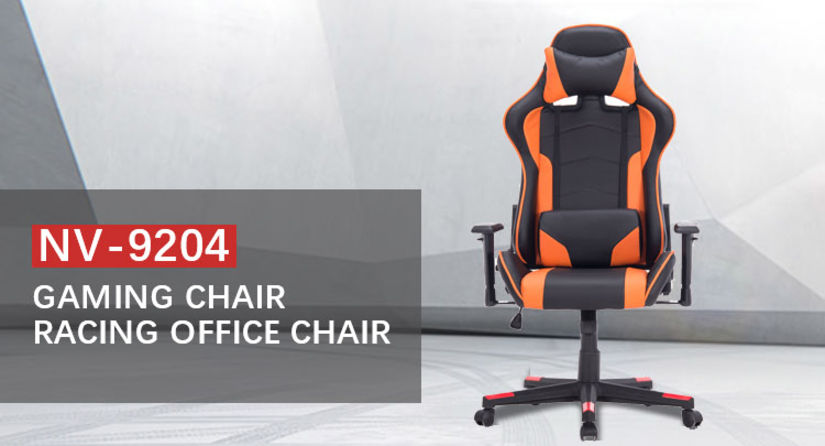 China Black and Orange Computer Gaming Chair OEM Anji Factory Directly ...